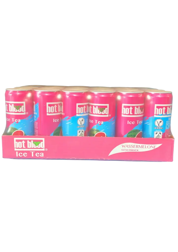 Hot Blood - Ice Tea Wassermelone - 24x 0,33l | IPA GmbH